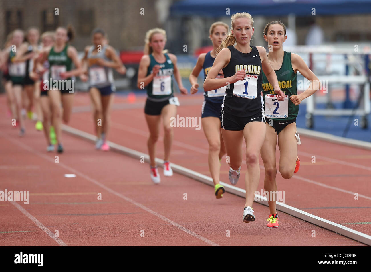April 27, 2017 Corning's Jessica Lawson leads the high 3000 ...
