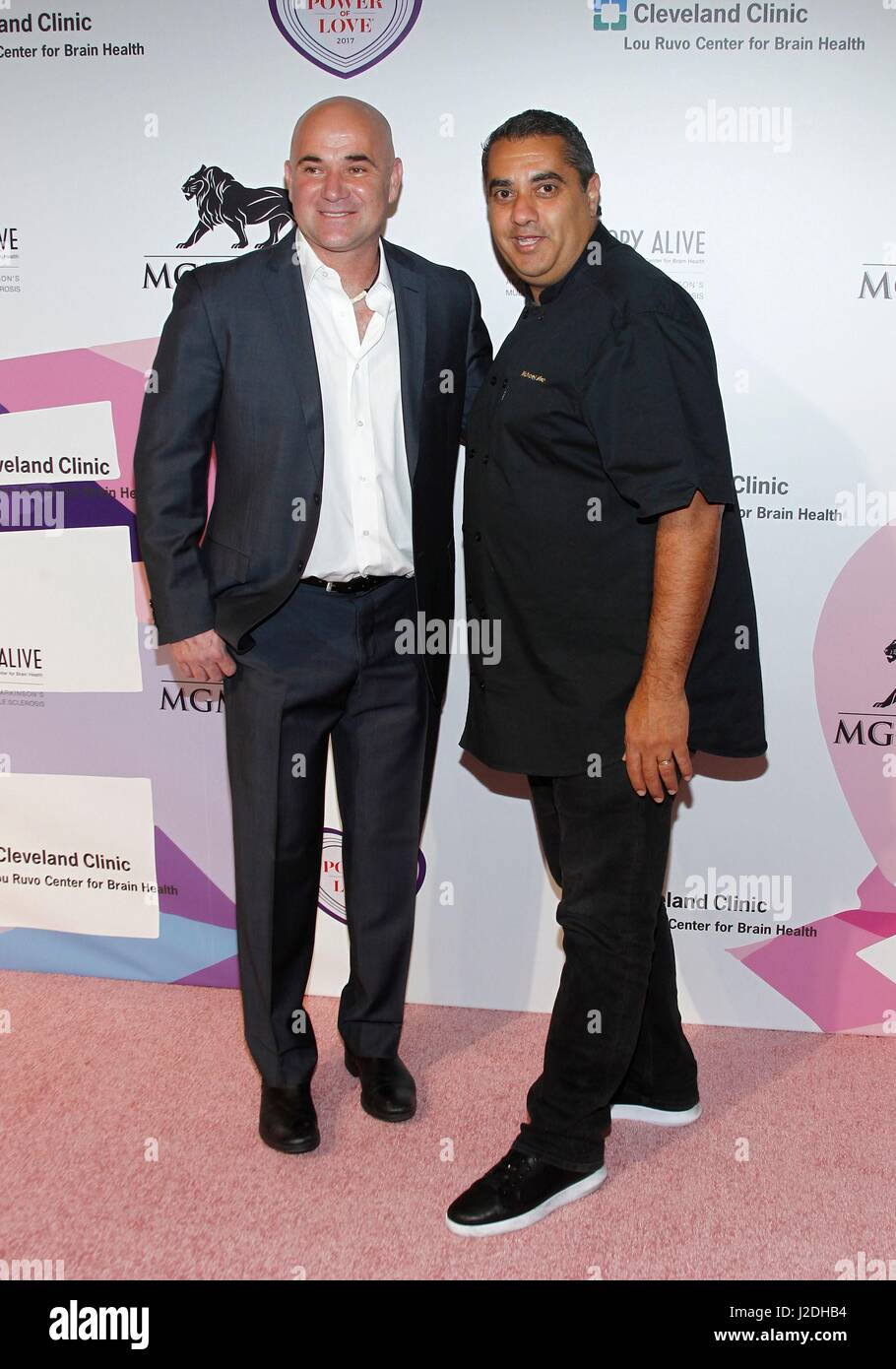 Las Vegas, NV, USA. 27th Apr, 2017. Andre Agassi, Chef Michael Mina at ...
