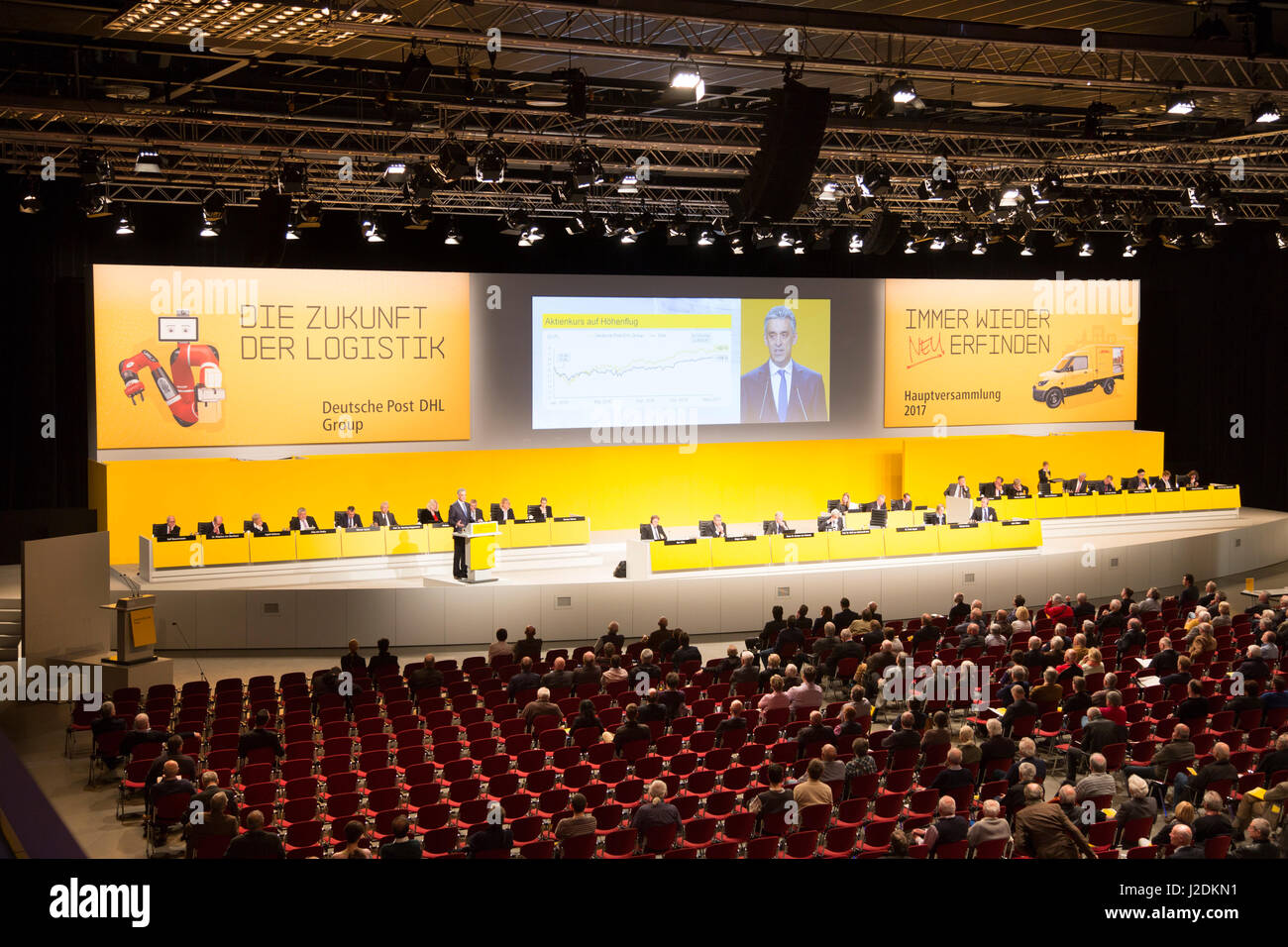 Bochum, Germany, 28th April 2017, Deutsche Post DHL Group annual ...