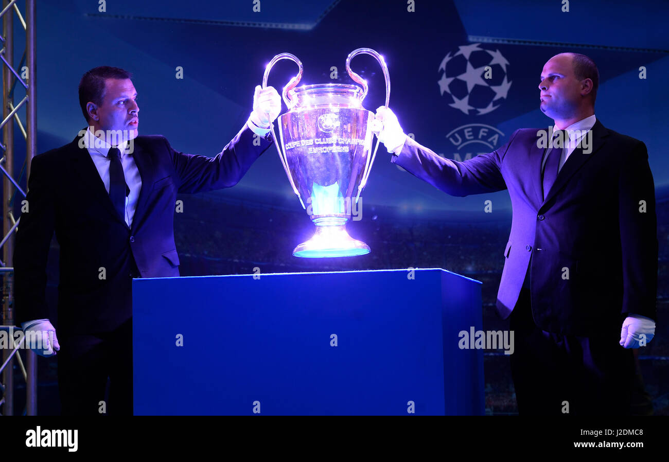 Champions league trophy hi-res stock photography and images - Alamy