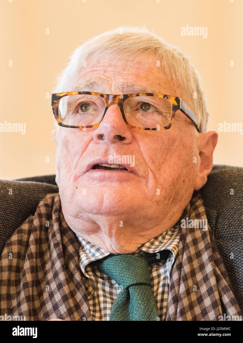 Sir Jeffrey Tate, head director of the Hamburg Symphony Orchestra, at a ...