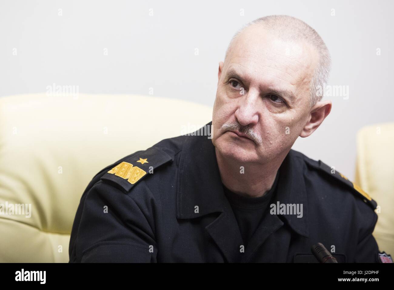 Warsaw, Poland. 28th Apr, 2017. Chief Commander of the State Fire ...