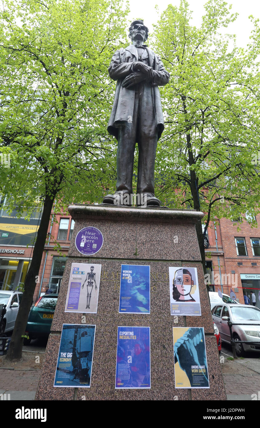Manchester lincoln memorial statue hi-res stock photography and images ...