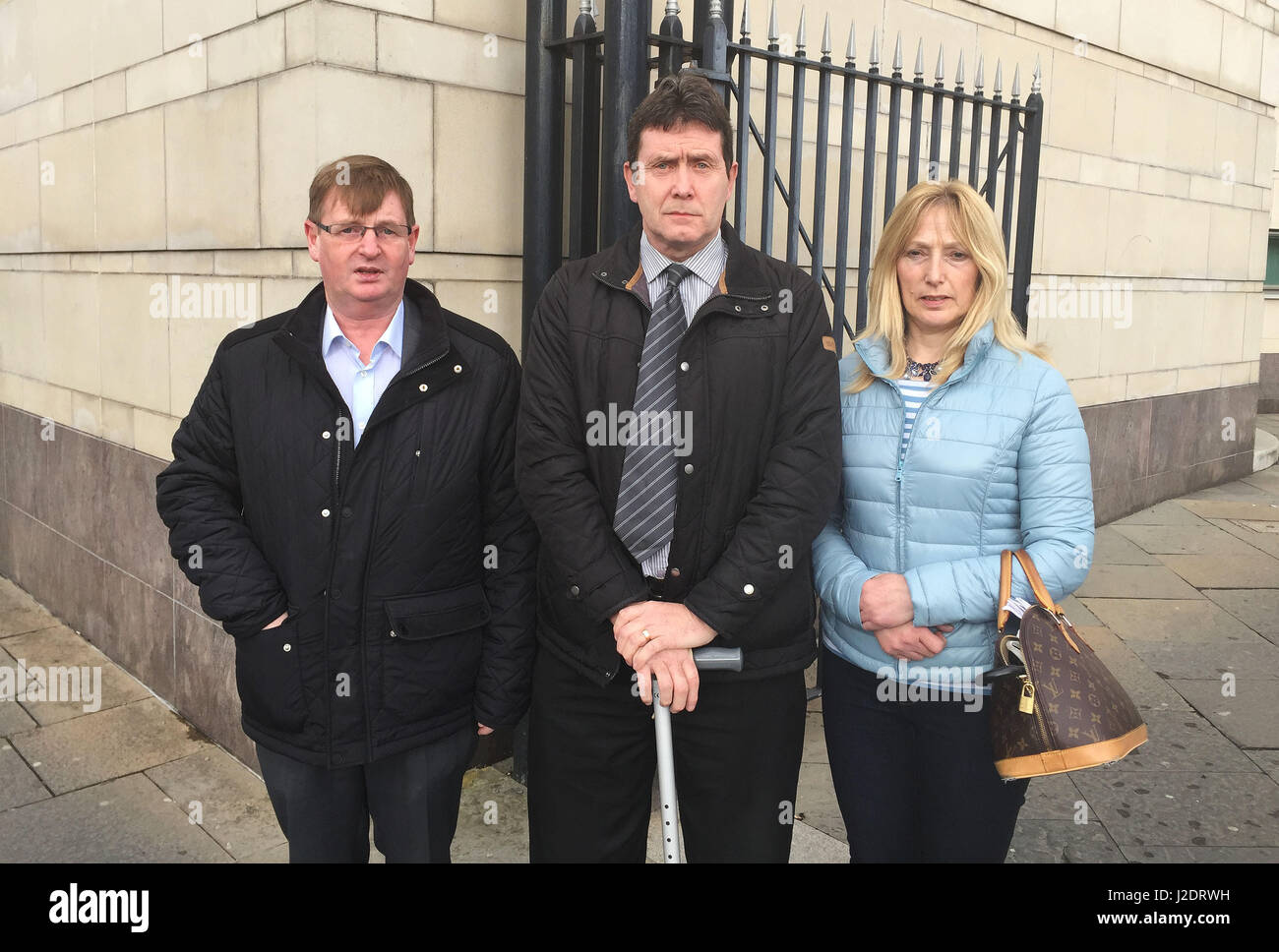 Victims campaigner Willie Frazer (left) with Colin Worton, whose ...