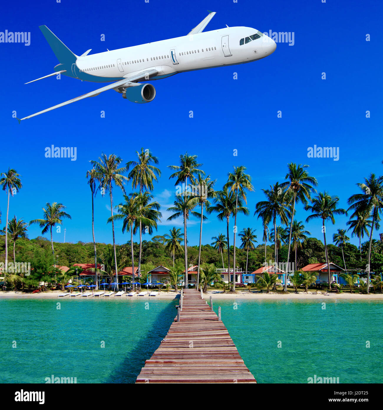 Tropical vacation concept Stock Photo - Alamy