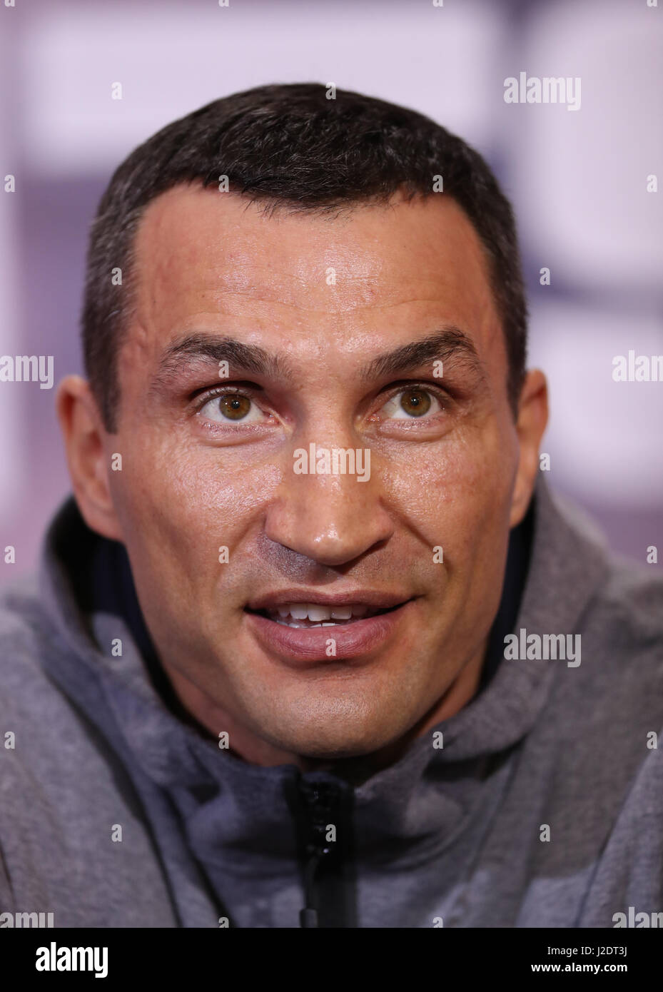 Wladimir Klitschko during a press conference at Sky sports Studios ...