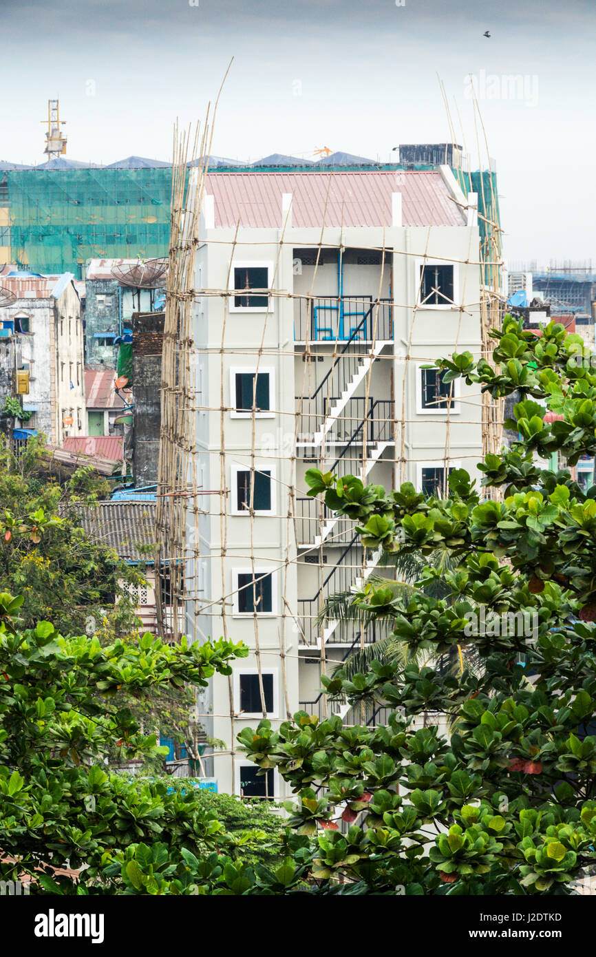 New apartments under construction in Yangon 2 Stock Photo - Alamy