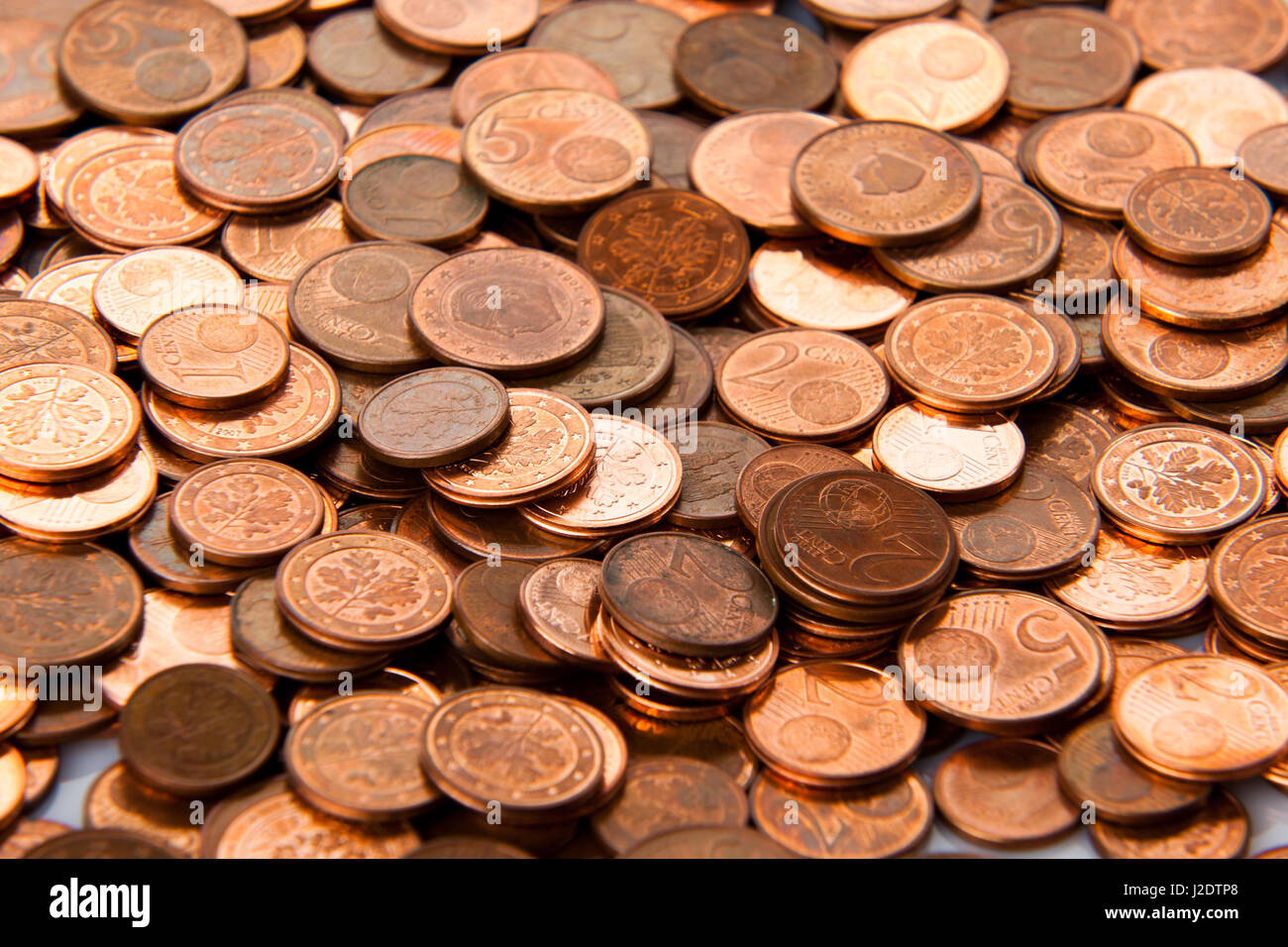 Coins background. euro coins. cent coins. euro cents Stock Photo - Alamy