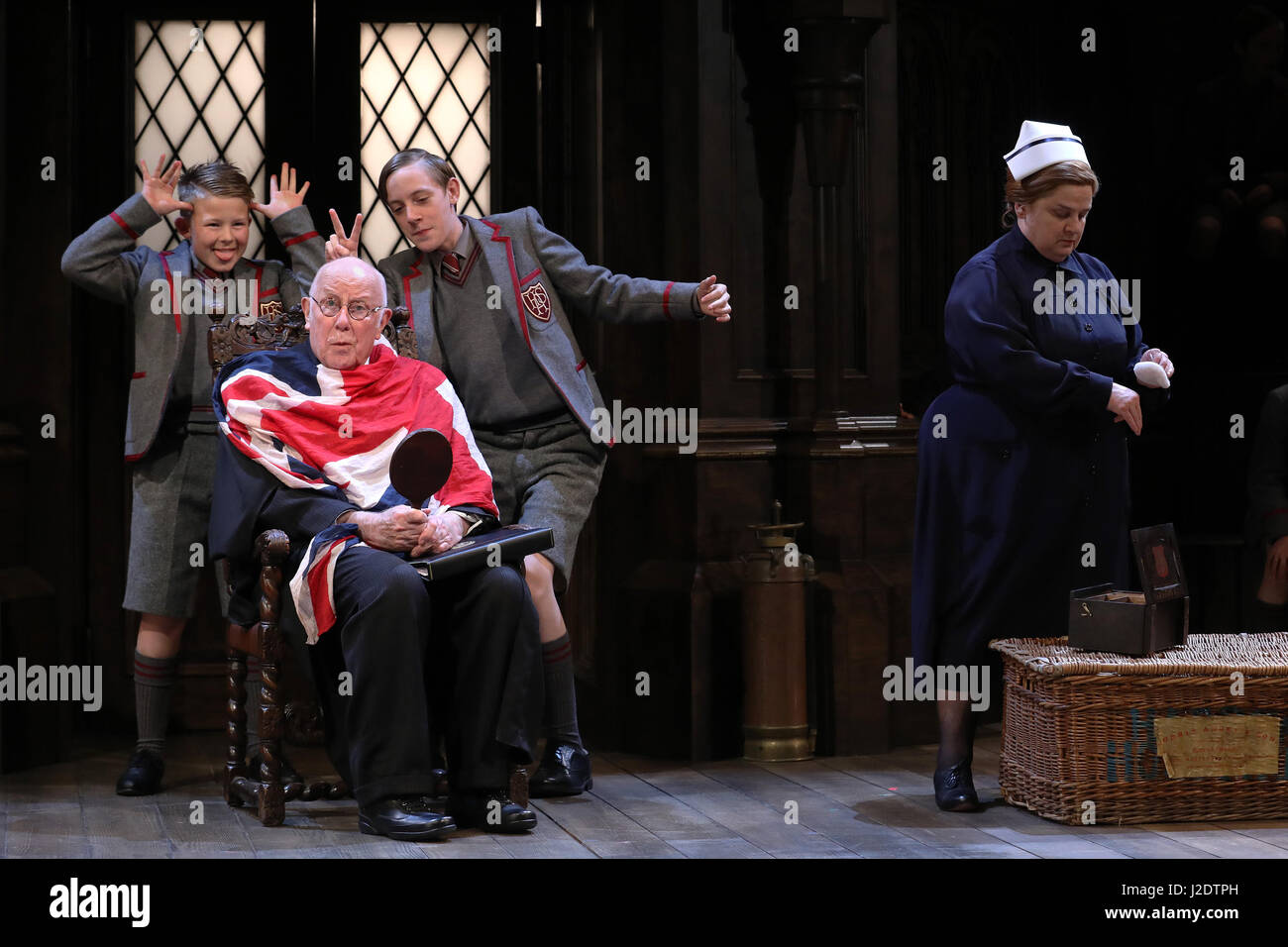 Ricahrd Wilson (2L) performs as the headmaster, with Cameron House and ...