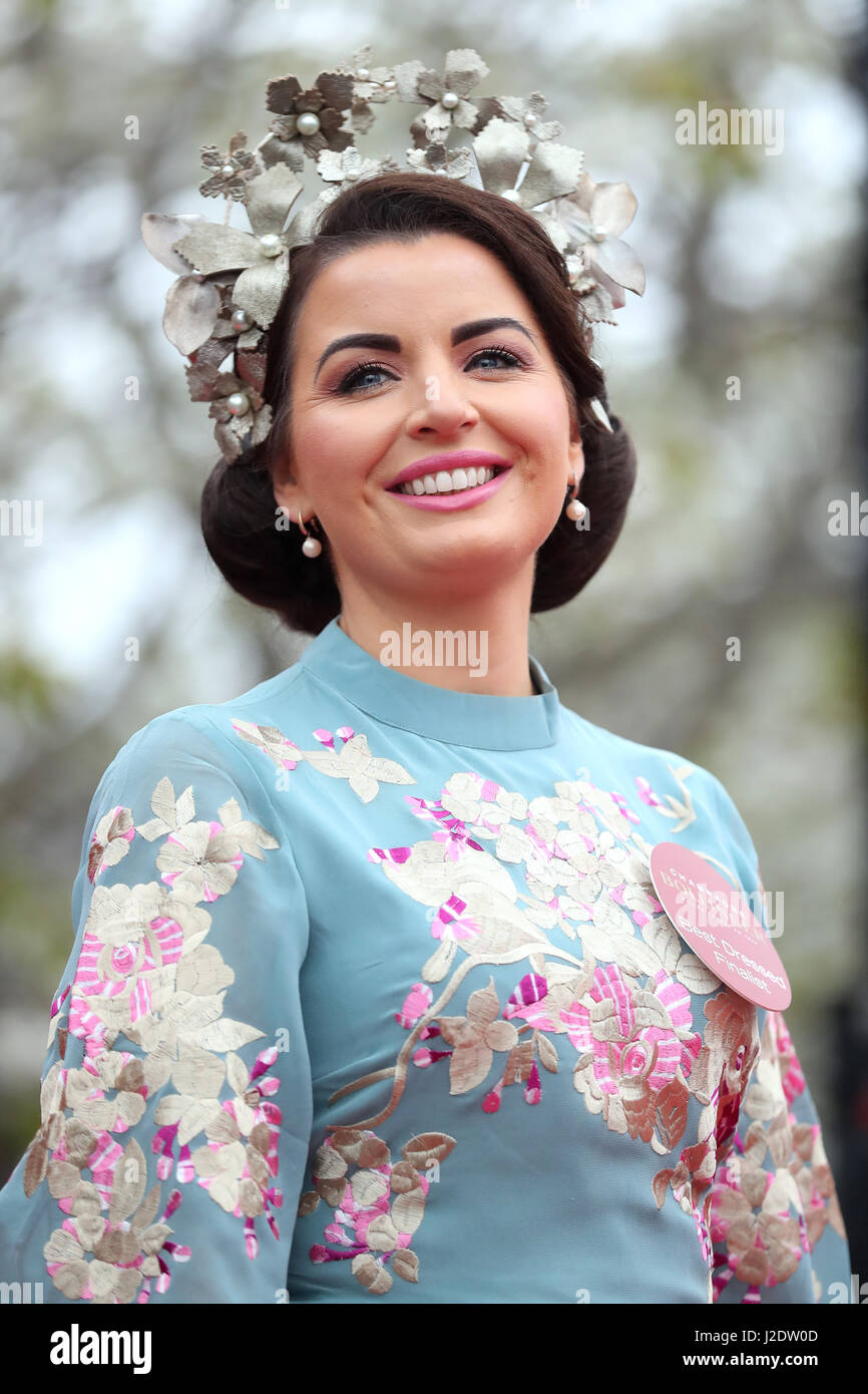 Sarah Cass, a finalist in the best dressed competition during day three ...