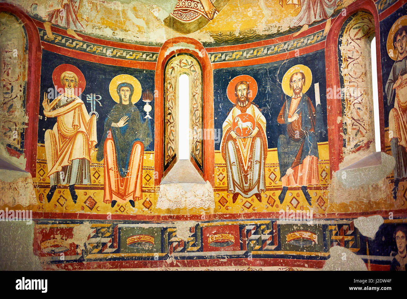 The Romanesque Apse of Bugal. Late XI - XII century, fresco ...