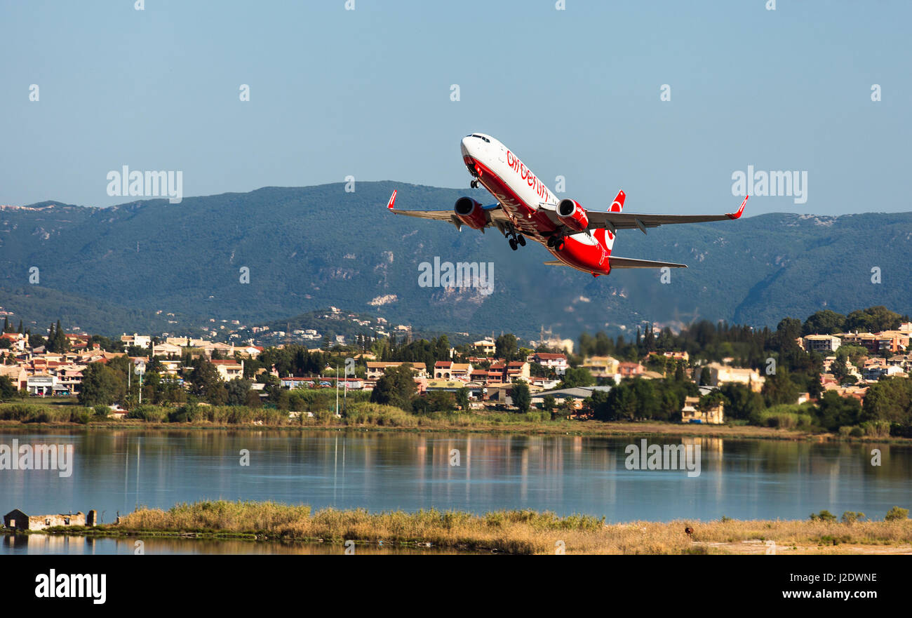 Corfu airport hi-res stock photography and images - Alamy
