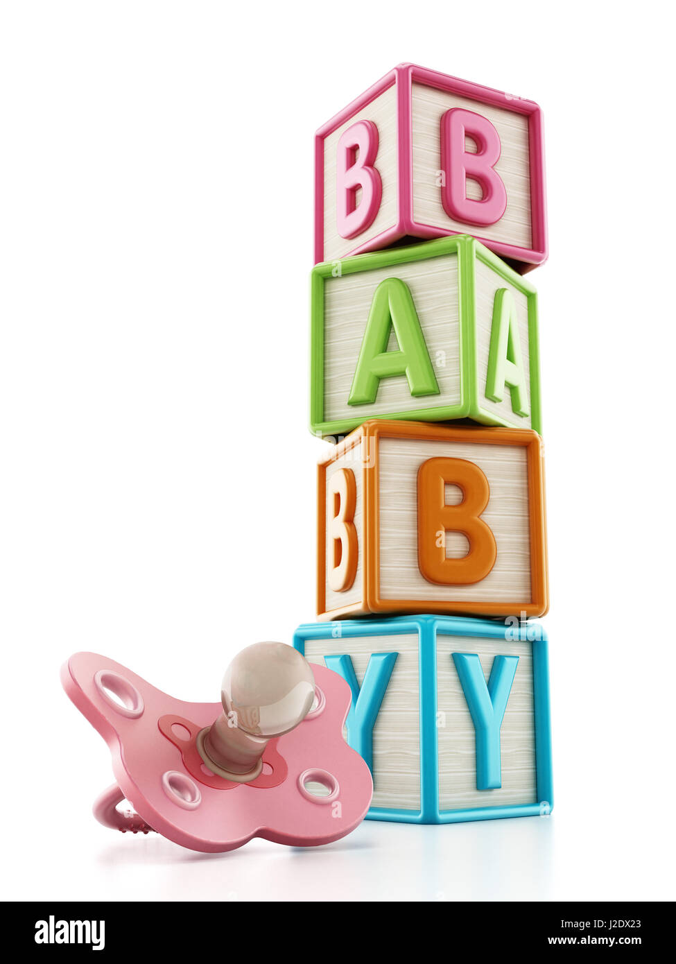 Baby letter blocks word hi-res stock photography and images - Alamy