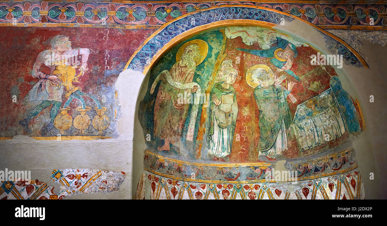 Romanesque frescoes of Apse of St. Steven of Andorra (Sant Esteve) from ...