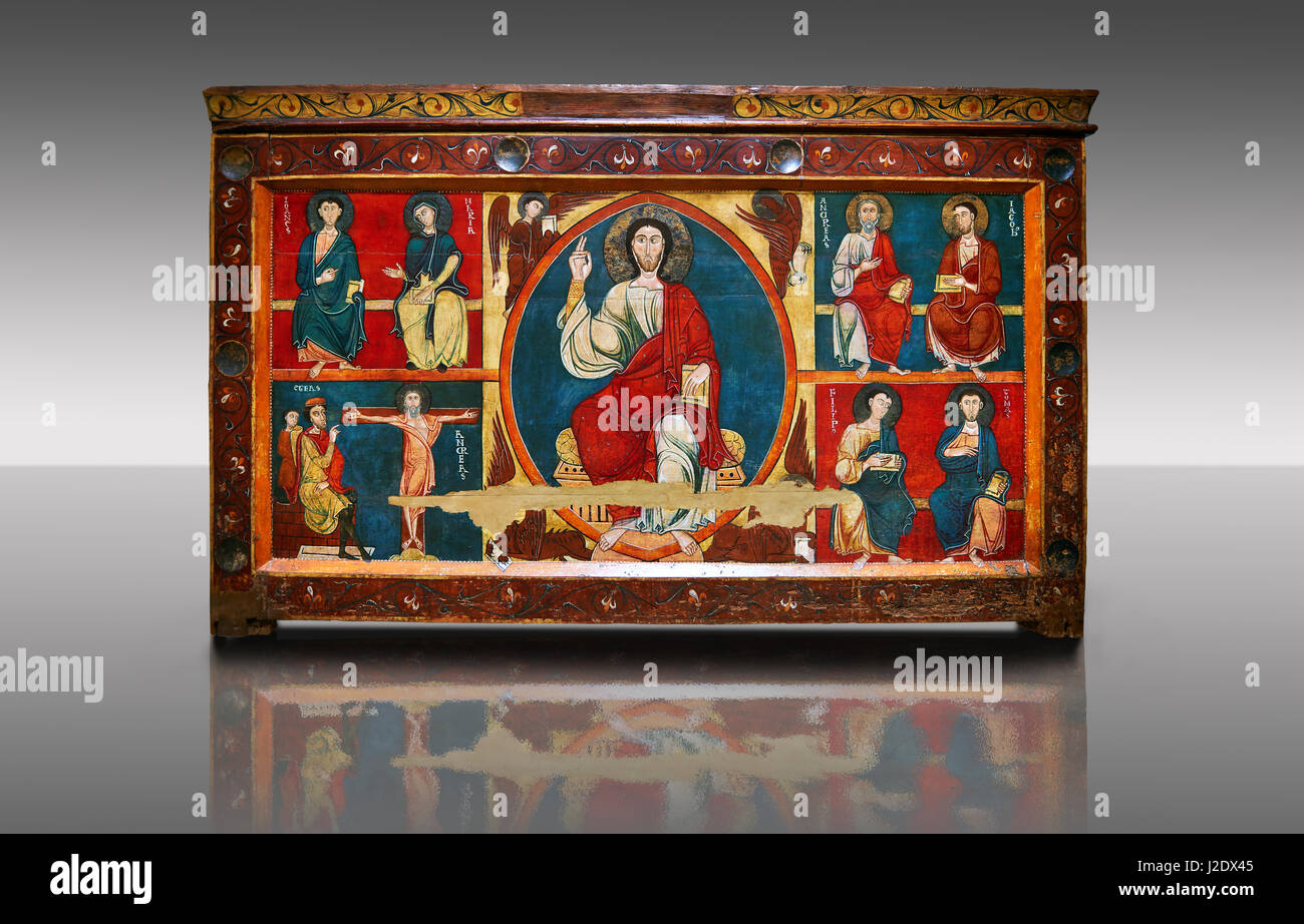 The Romanesque Altar Front of Baltarga Around 1200, Tempera on wood ...