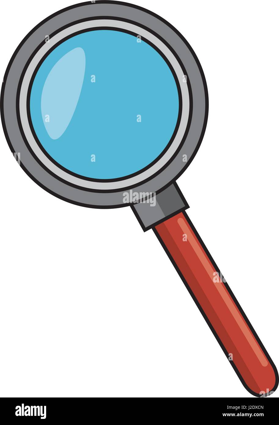 magnifying glass isolated icon Stock Vector Image & Art - Alamy