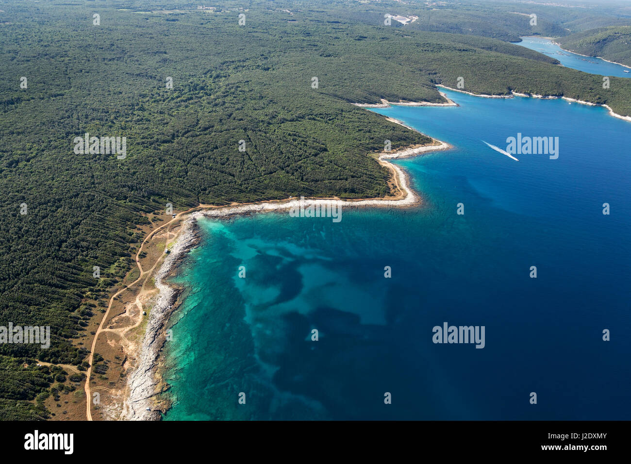 The coastline of Istra peninsula, Adriatic Sea, Croatia Stock Photo - Alamy