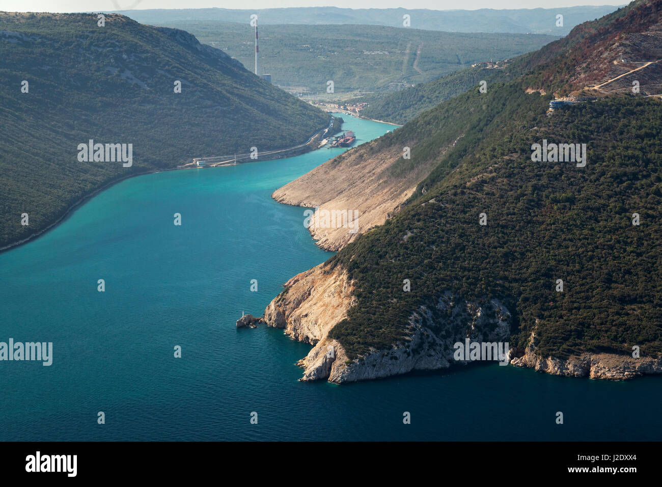 Plomin bay in Istra, Croatia Stock Photo - Alamy