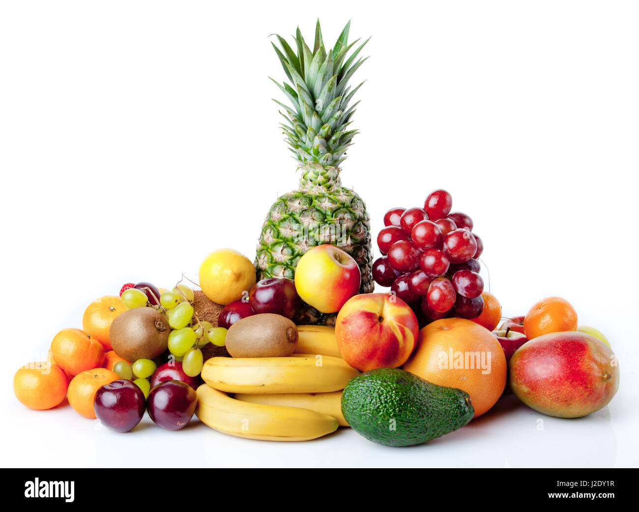 fruits isolated on a white background Stock Photo - Alamy