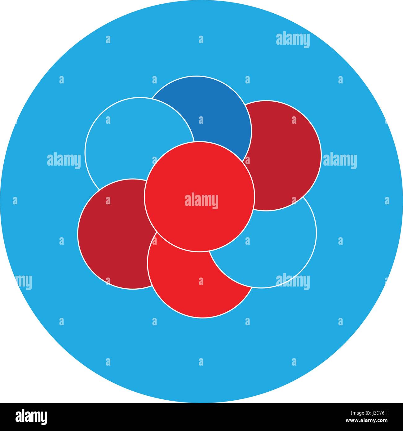 Isolated colored atom Stock Vector Image & Art - Alamy