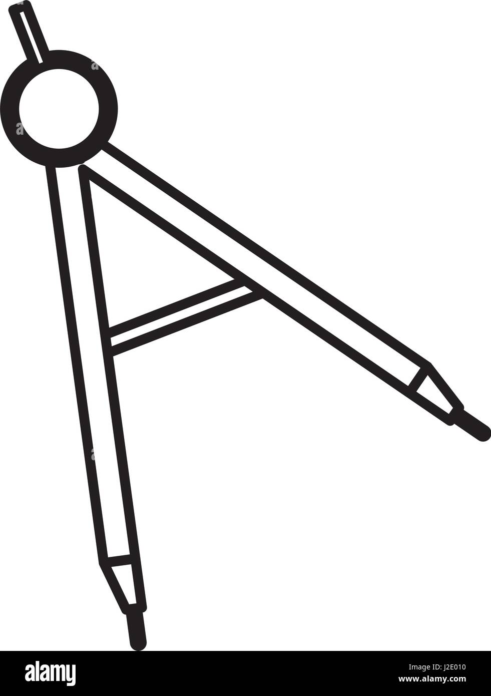 Circle compass maths Stock Vector Images - Alamy