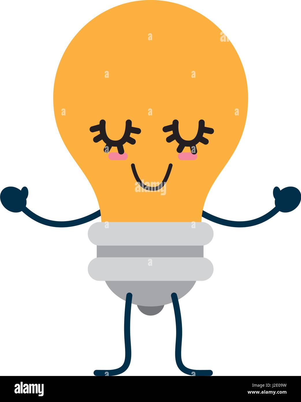 Bulb cute cartoon Stock Vector Image & Art - Alamy