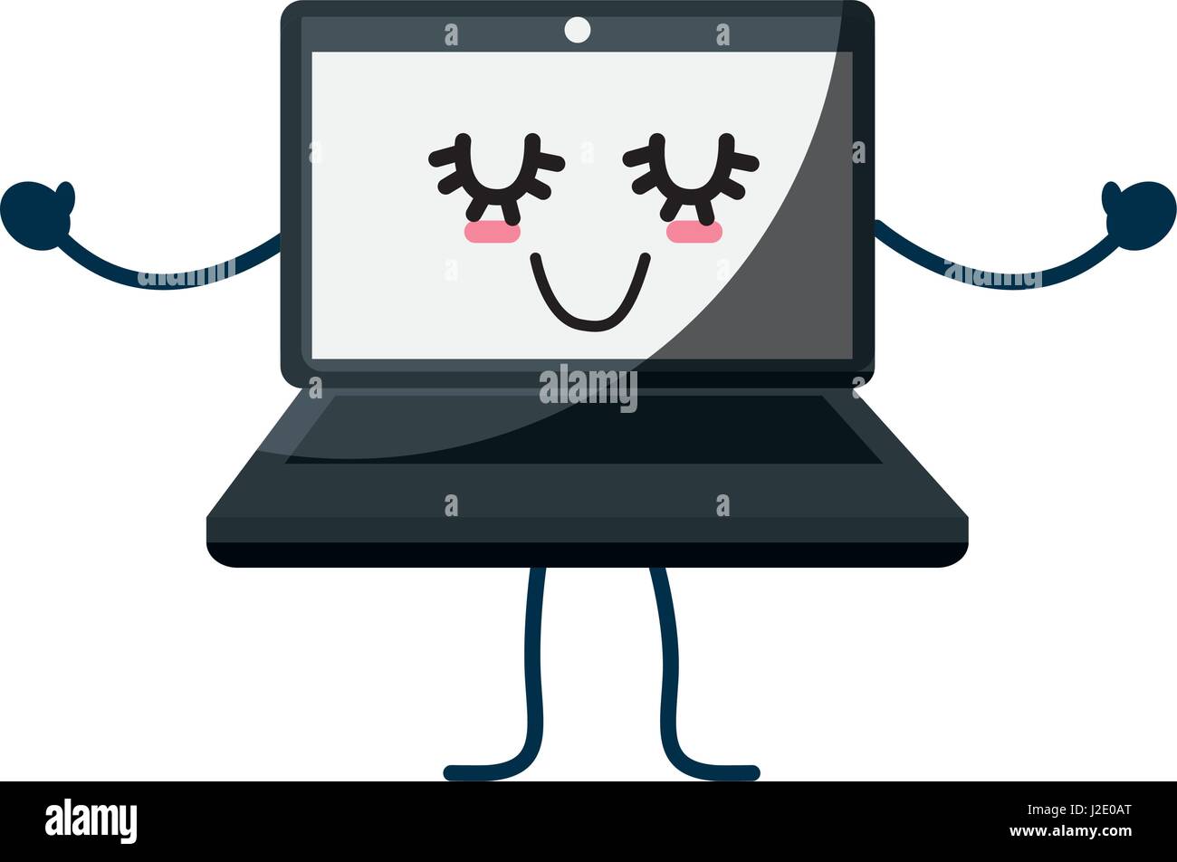 Laptop with shadows Stock Vector Images - Alamy