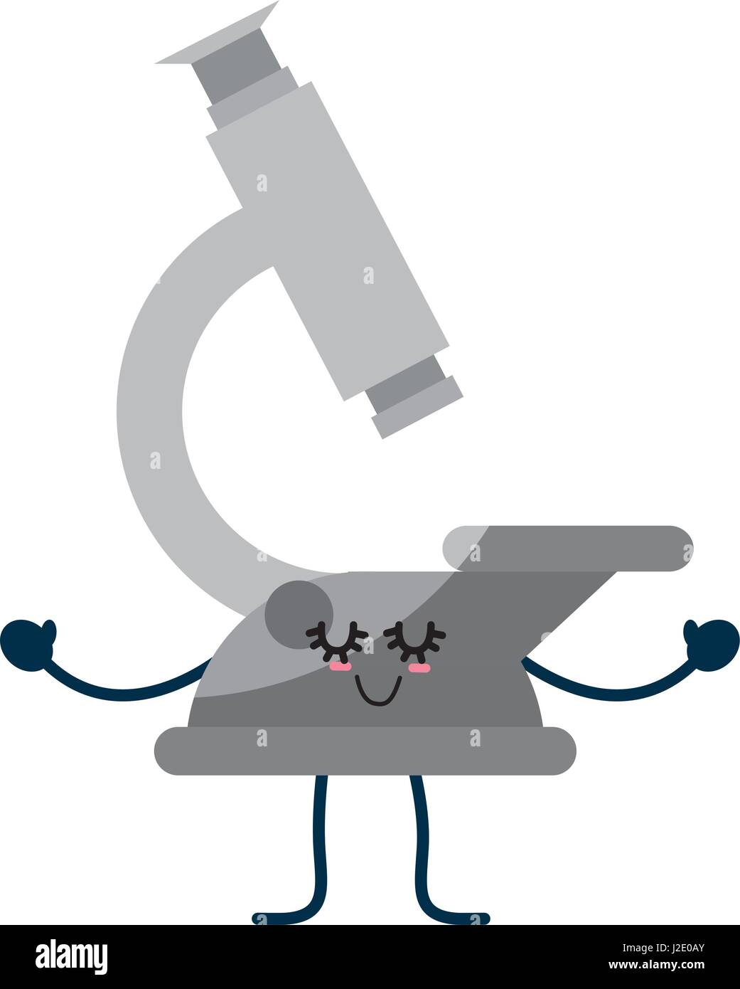 Microscope cute cartoon Stock Vector Image & Art - Alamy