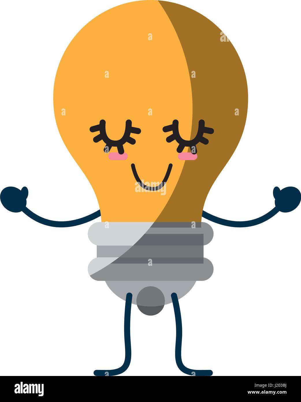 Bulb cute cartoon Stock Vector Image & Art - Alamy