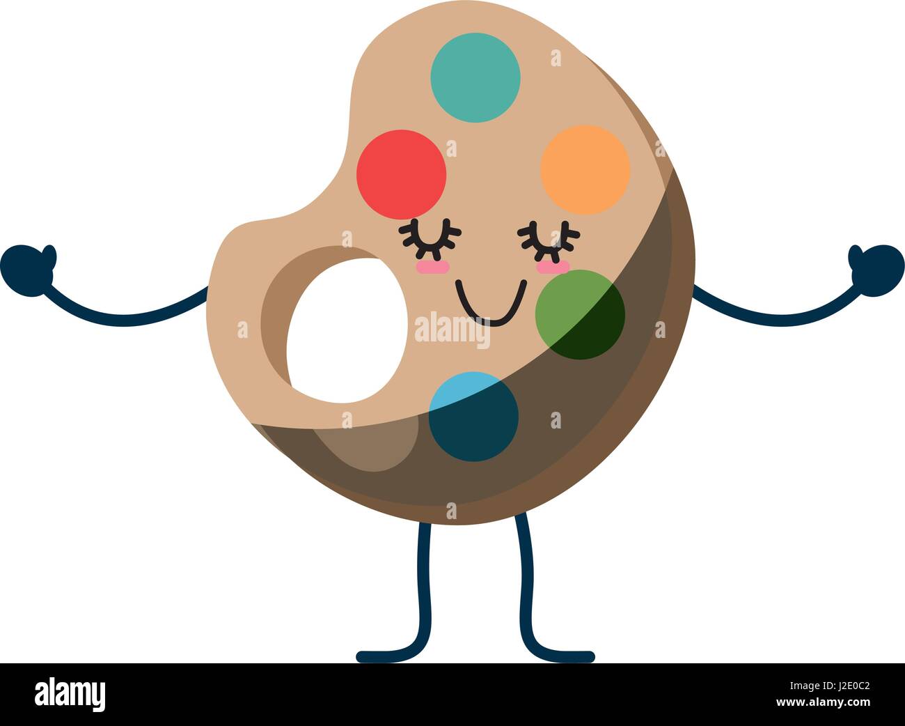 Paint palette cartoon Stock Vector Image & Art - Alamy