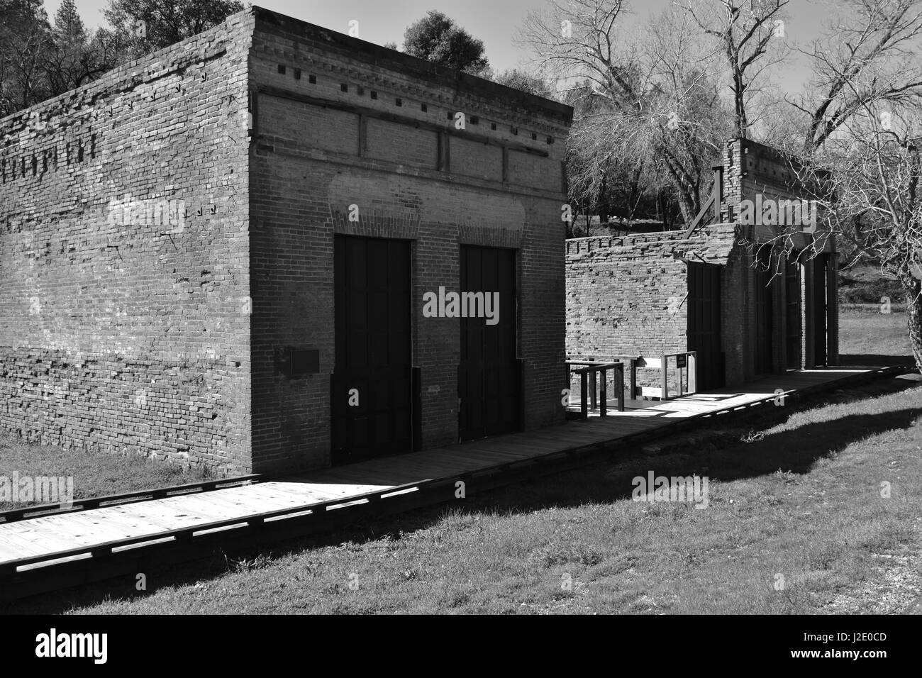 Old Shasta California miners town Stock Photo - Alamy