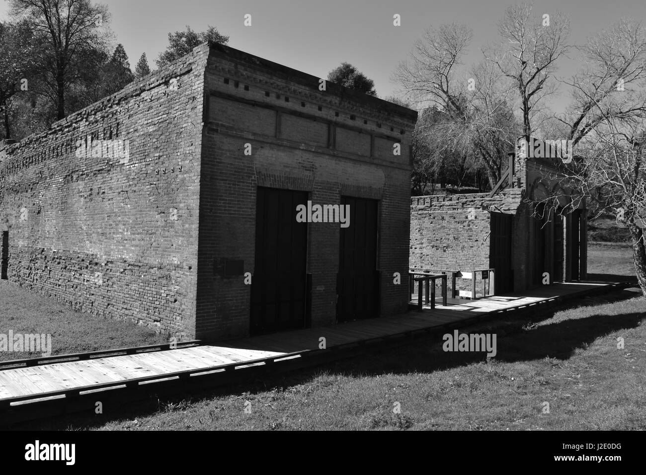 Old Shasta California miners town Stock Photo - Alamy