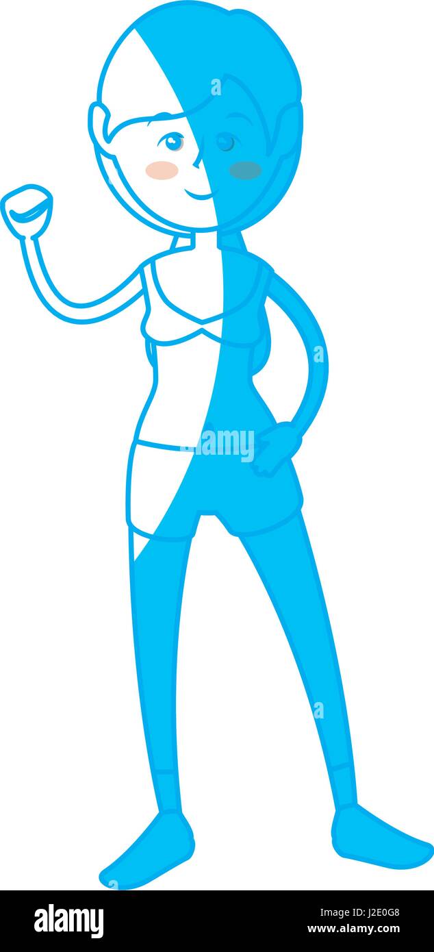 Women fitness cartoon Stock Vector Image & Art - Alamy