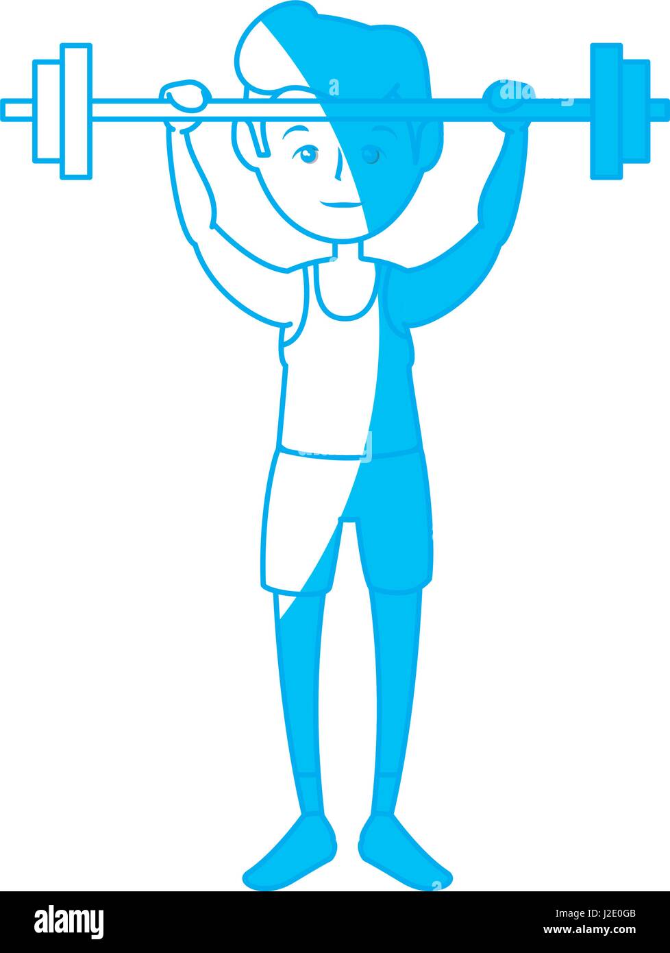 Sport man cartoon Stock Vector Image & Art - Alamy