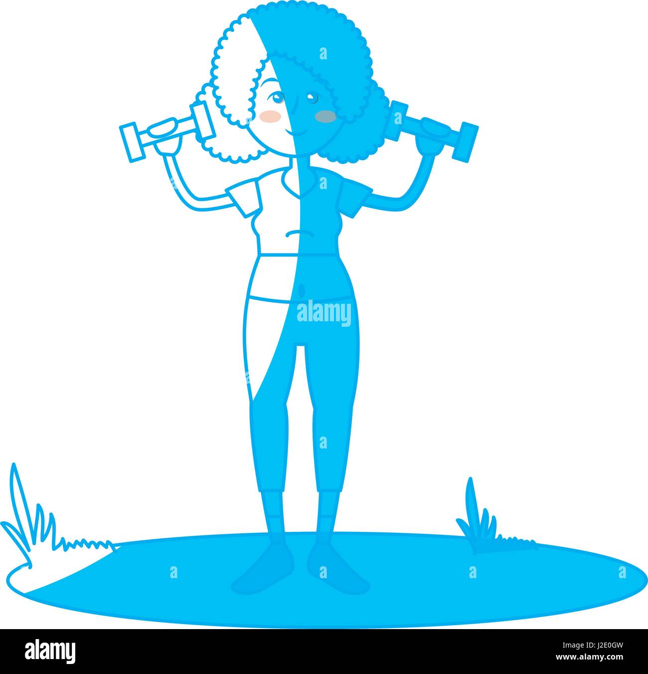 Women fitness cartoon Stock Vector Image & Art - Alamy