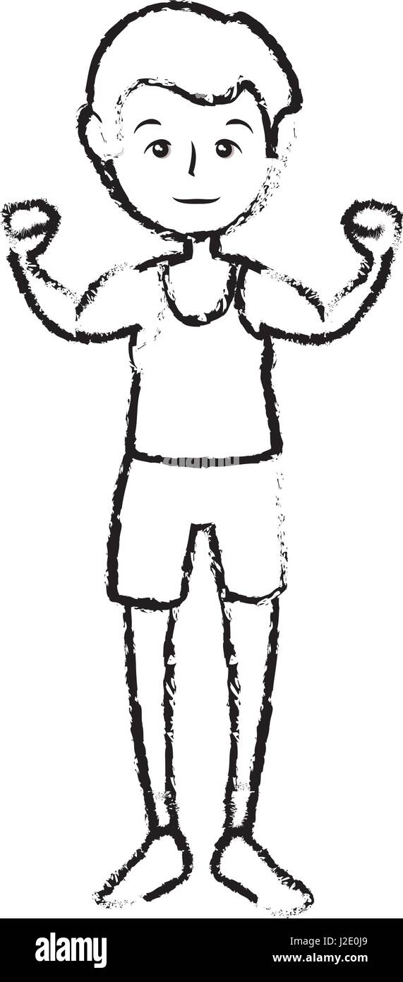 Sport man cartoon Stock Vector Image & Art - Alamy