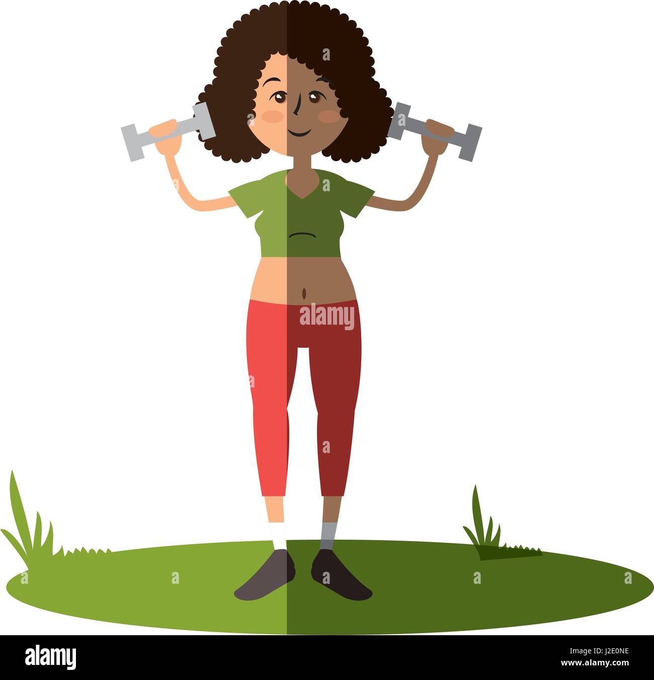 Women fitness cartoon Stock Vector Image & Art - Alamy