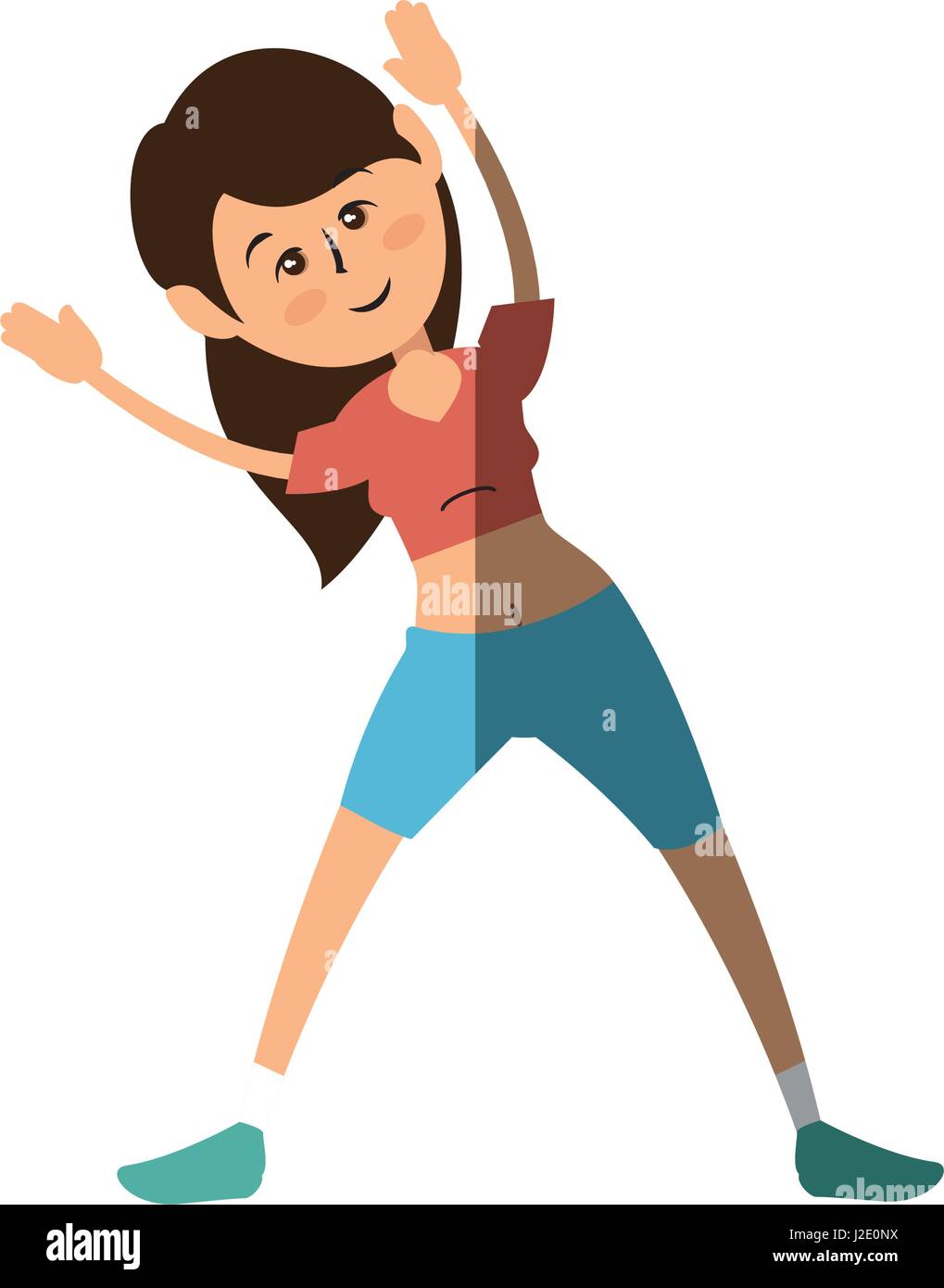 Women fitness cartoon Stock Vector Image & Art - Alamy