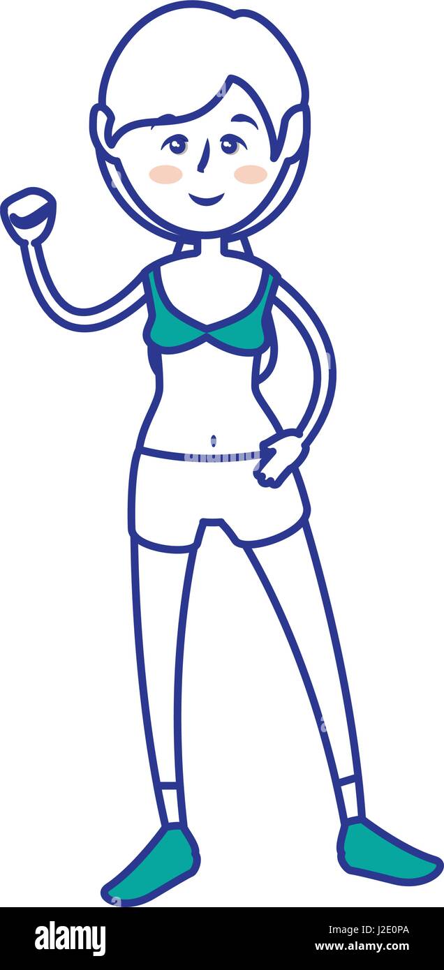 Women fitness cartoon Stock Vector Image & Art - Alamy