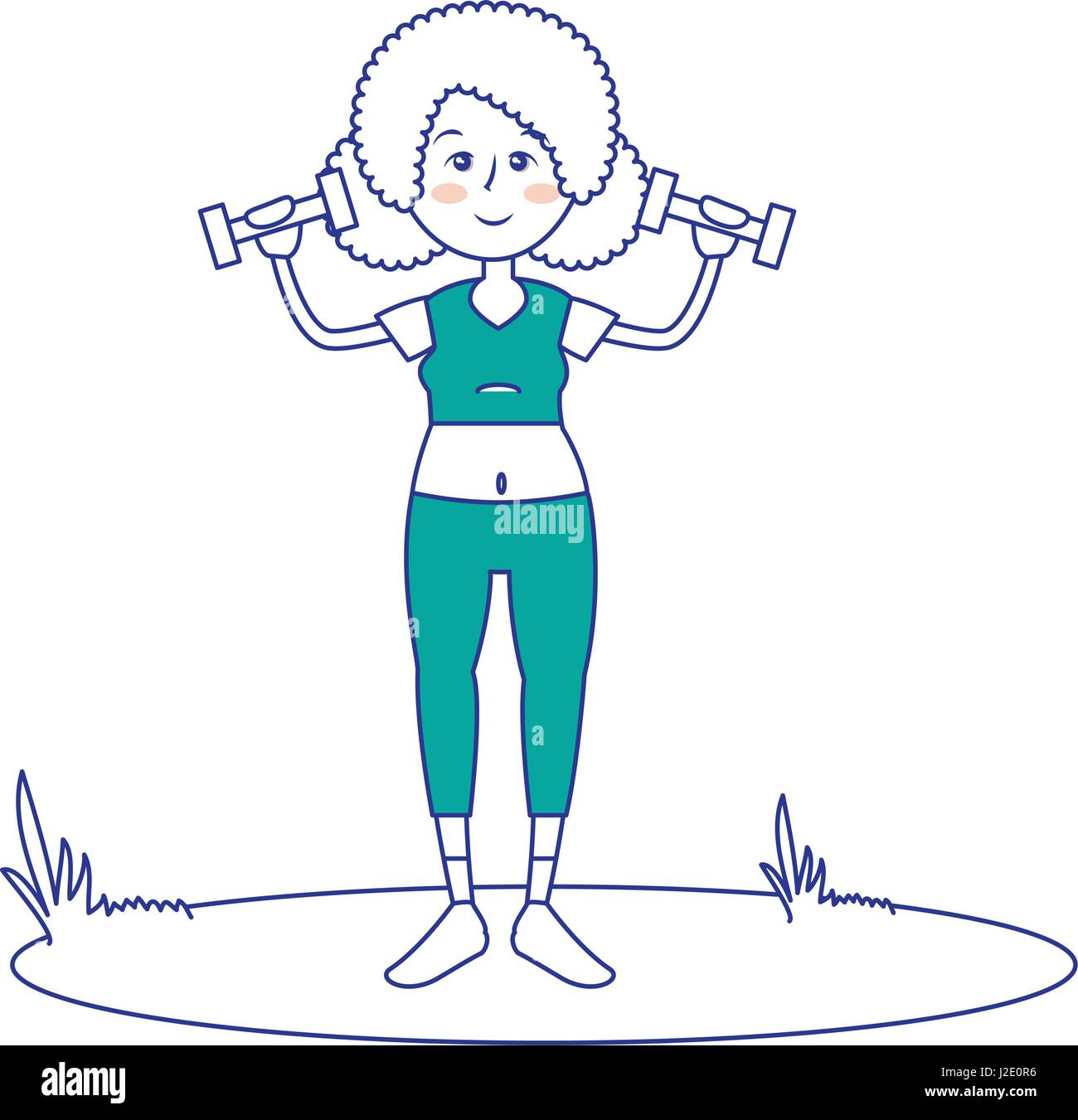 Women fitness cartoon Stock Vector Image & Art - Alamy