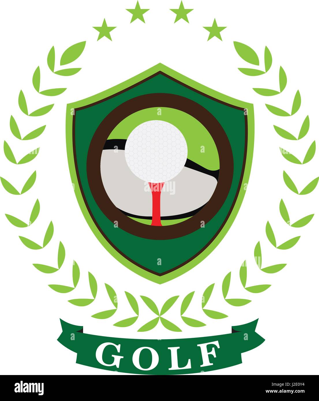 Isolated golf emblem Stock Vector Image & Art - Alamy