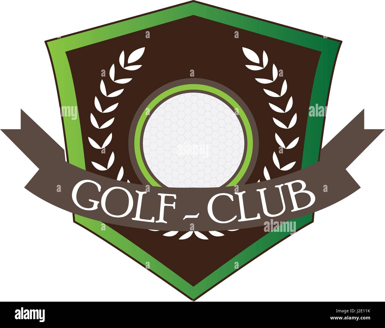 Golf logo club shield hi-res stock photography and images - Alamy