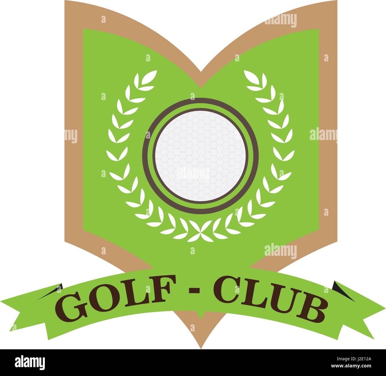 Golf logo club shield hi-res stock photography and images - Alamy