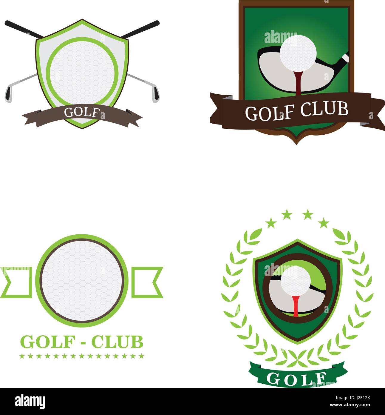 Set of golf emblems Stock Vector Image & Art - Alamy