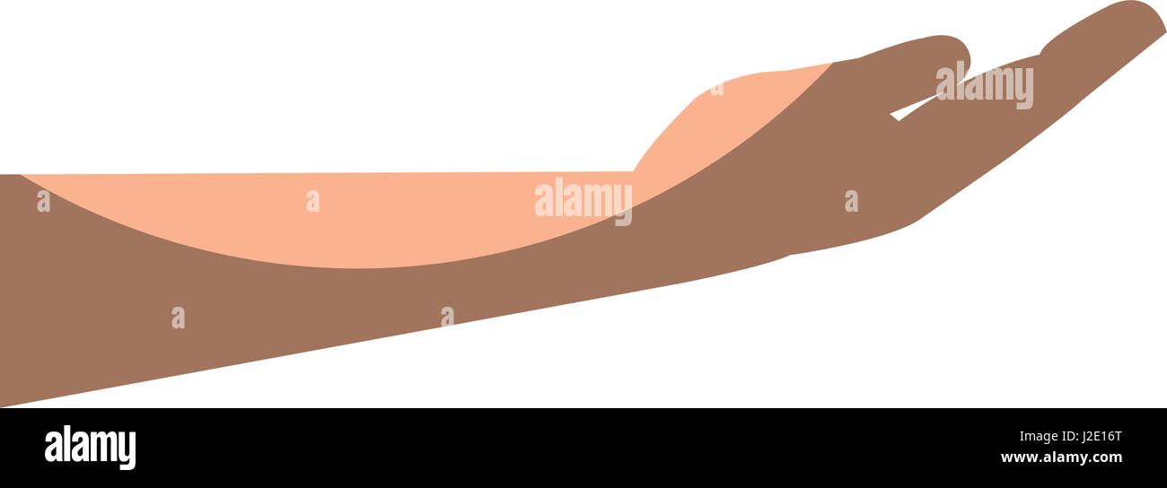 Hand with open palm Stock Vector Image & Art - Alamy