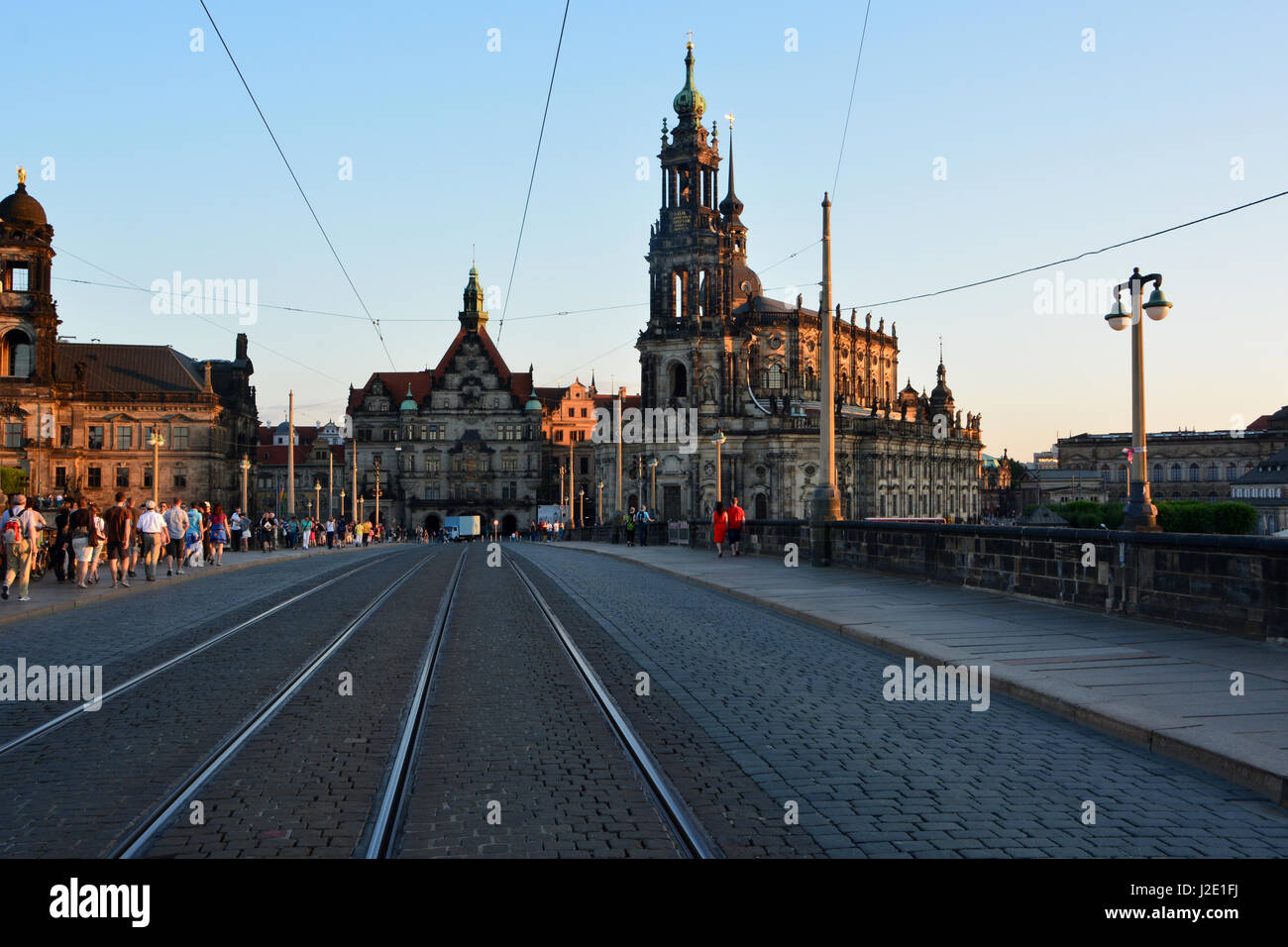famous bridge at dresden, germany Stock Photo - Alamy