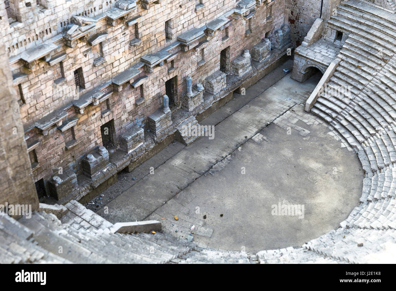 Representative model of historical old ancient city of Aspendos ...