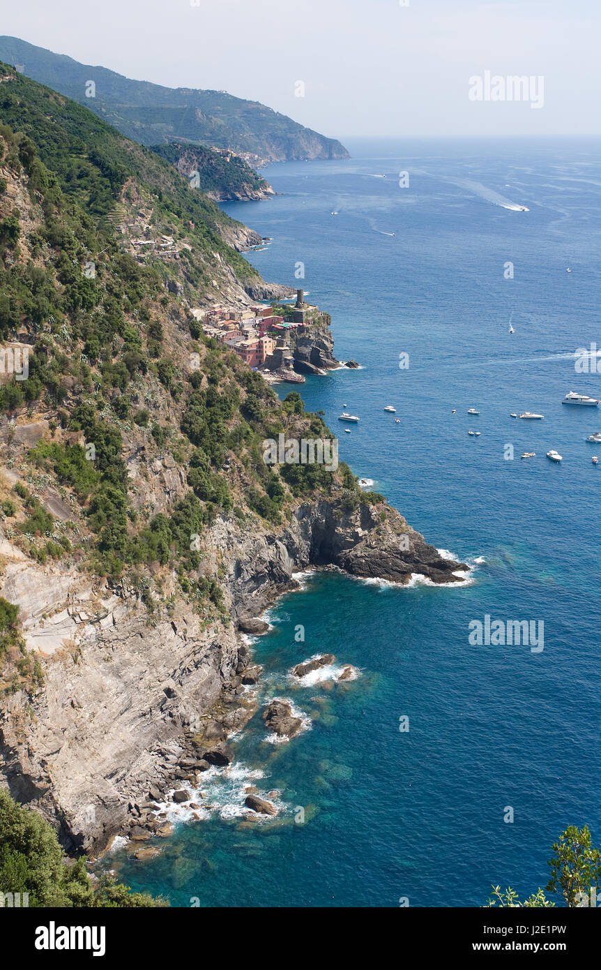 Cinque Terre (Five Lands) coast - Ligurian sea - Italy Stock Photo - Alamy