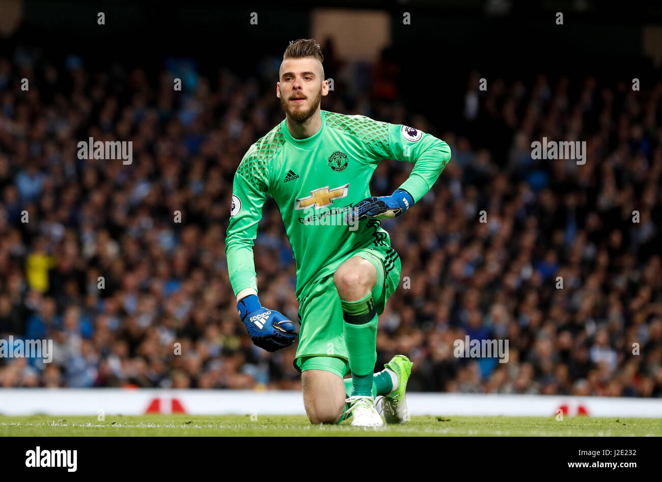 Manchester United goalkeeper David De Gea during the Premier League ...