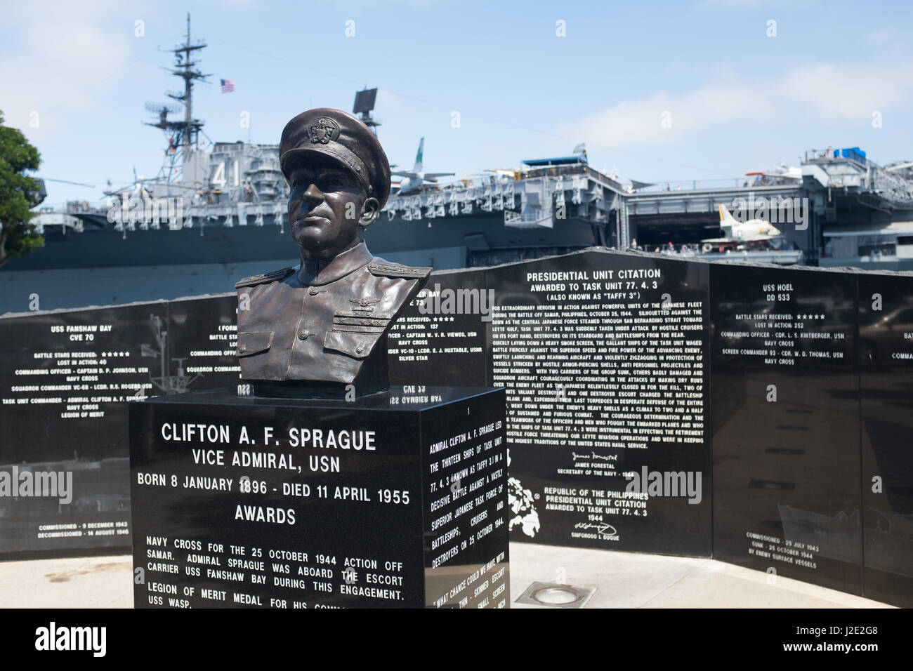 Bust of Clifton Sprague, San Diego, California Stock Photo - Alamy